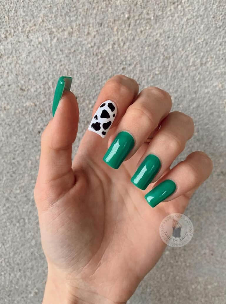 21+ Cow Print Nails That’ll Make You Love This Viral Trend (pink, black ...