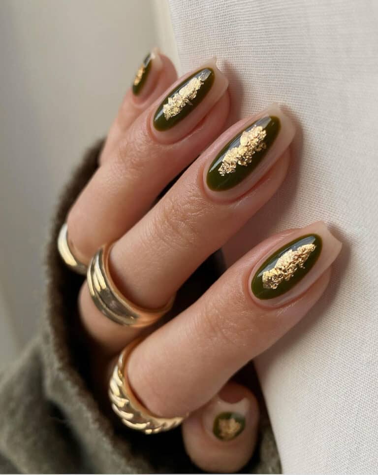 28+ Gorgeous Olive Green Nails You'll Fall For in 2024!
