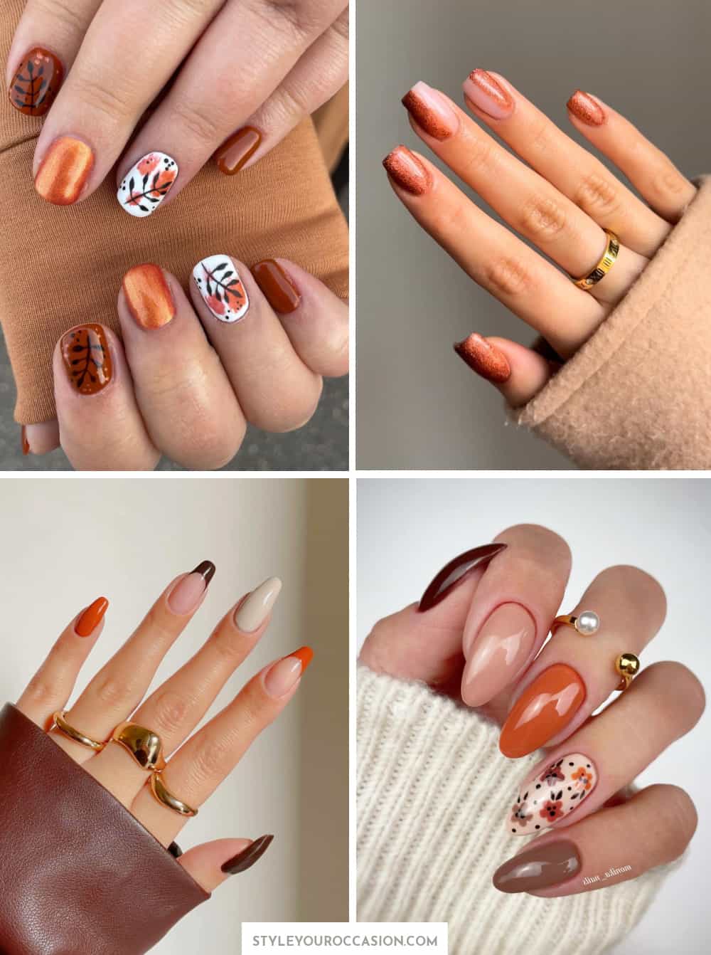 25 Stunning Burnt Orange Nails With A Cozy Vibe For 2023