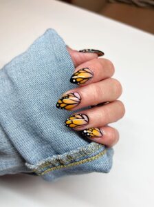 23+ Fresh Butterfly Nail Designs You'll Adore - classy & minimal