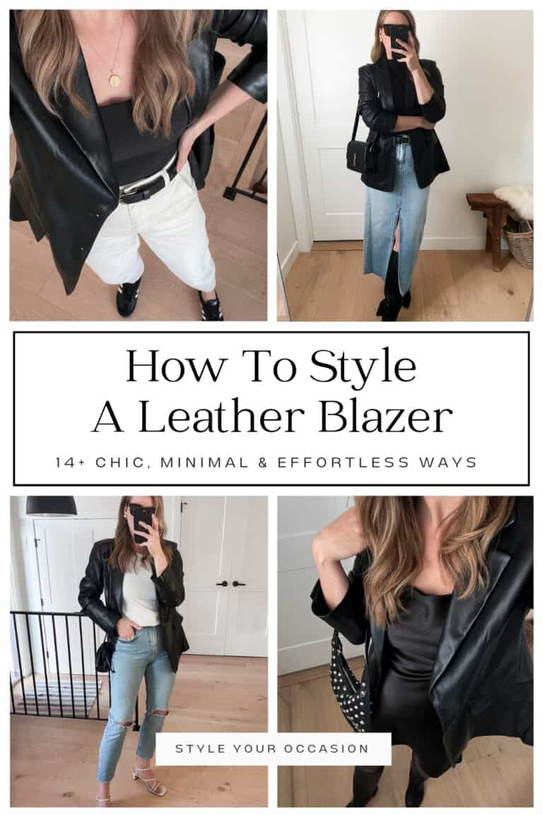 How To Style A Leather Blazer in 2024 - Effortless, Chic, Minimal