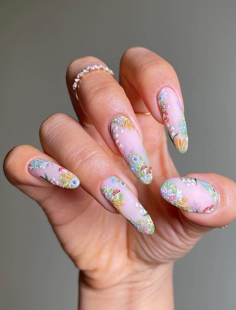 26+ Whimsical Fairy Nails You Need To See / Fairy Core Nails 2024