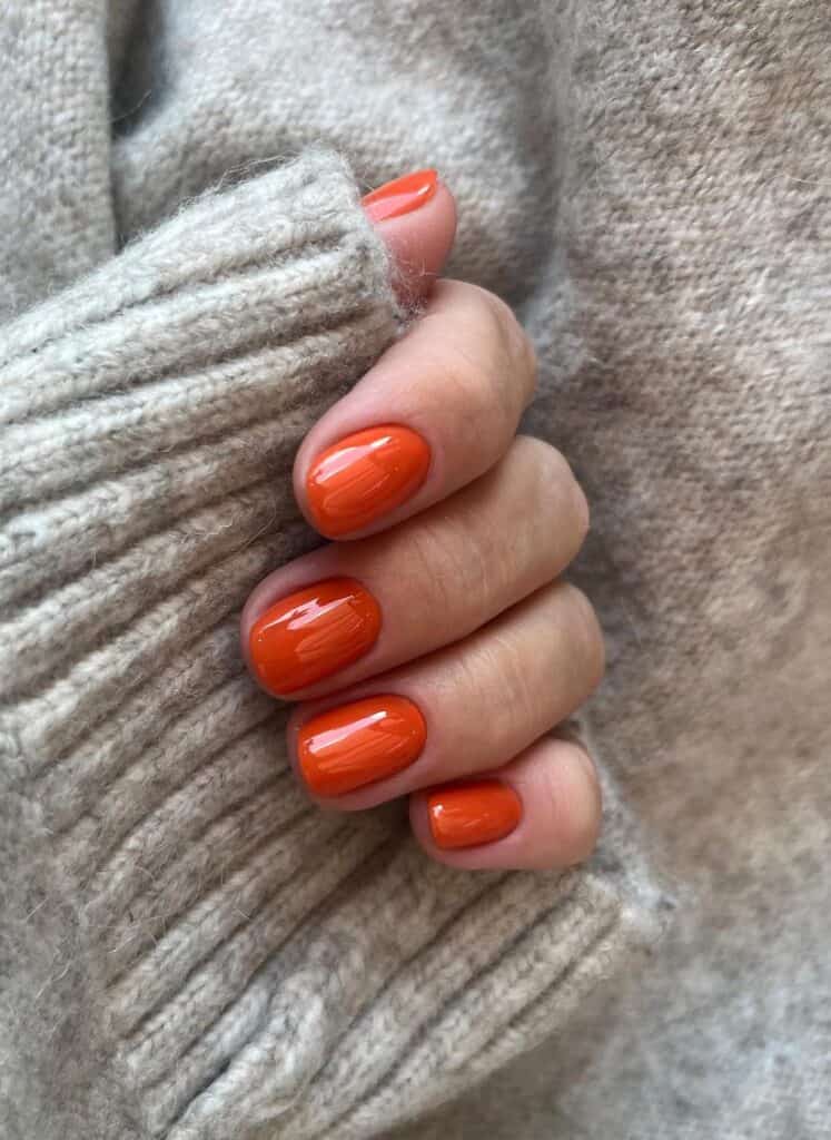 27+ Stunning Burnt Orange Nails with a Cozy Vibe for 2023