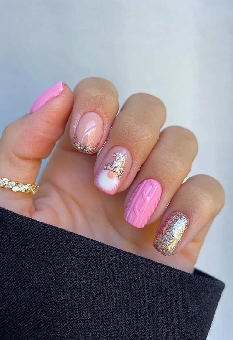 30+ Stunning Pink Winter Nails You'll Love In 2024 & 2025!