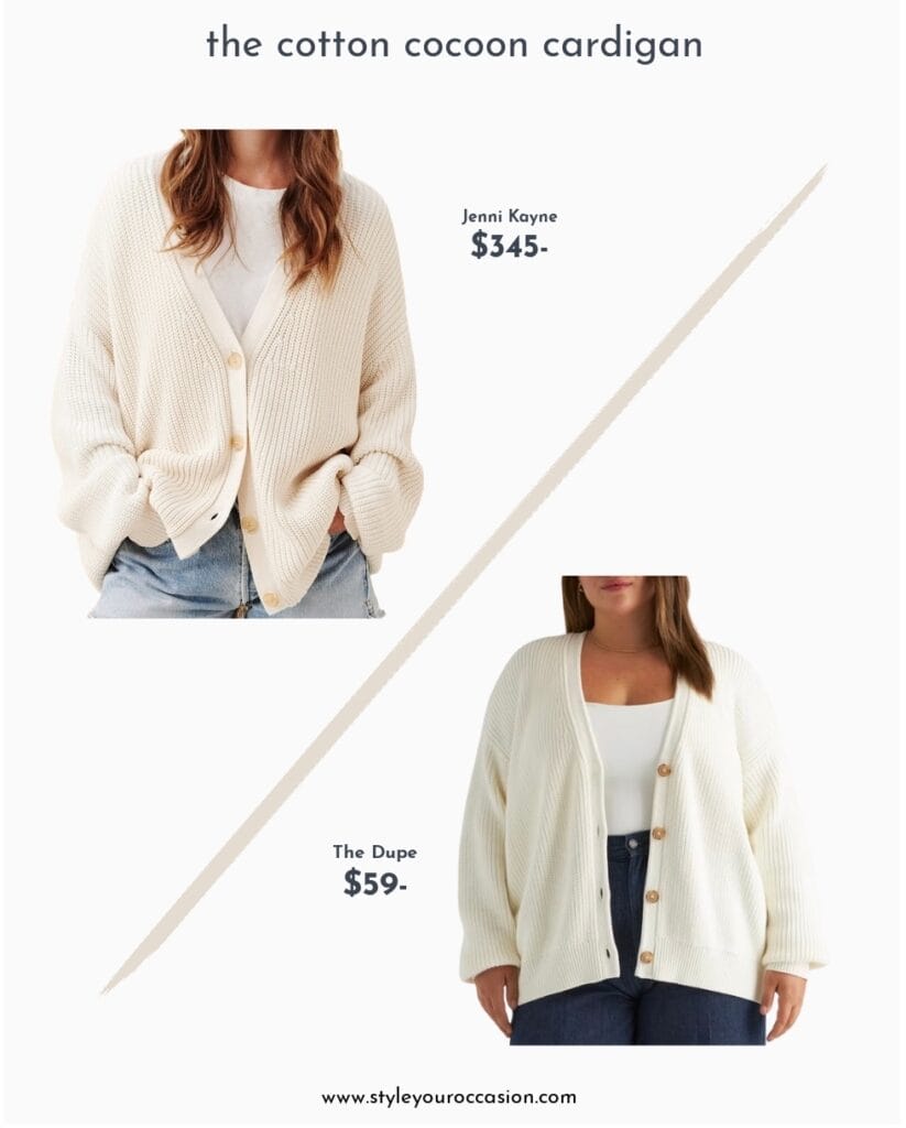 Jenni Kayne Cocoon Cardigan Dupe