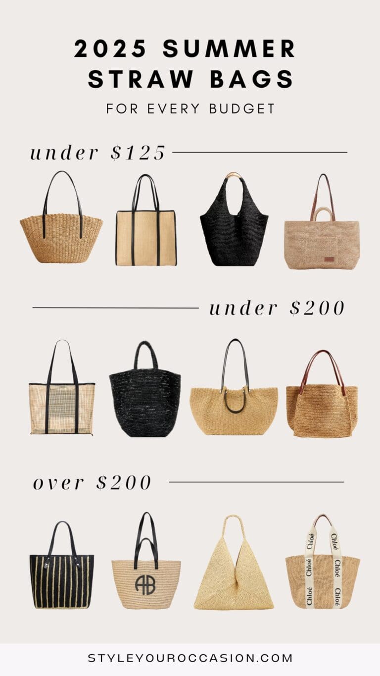 Summer 2025 Straw Bag Picks - casual, dressy, beach, and more!