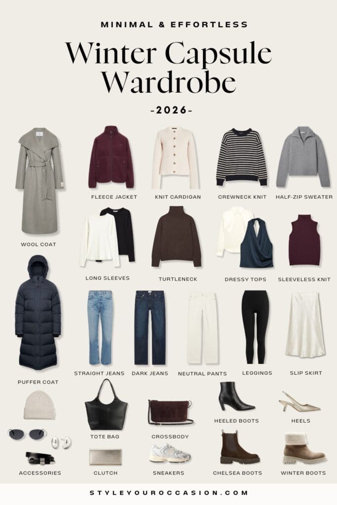 2026 Winter Capsule Wardrobe: 20+ Must-Have Elevated Essentials